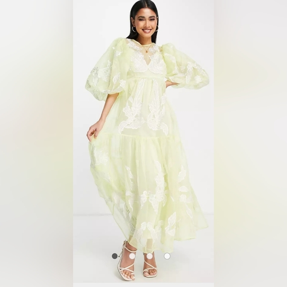 ASOS | Dresses | Asos Edition Smock Dress With Placement Applique ...